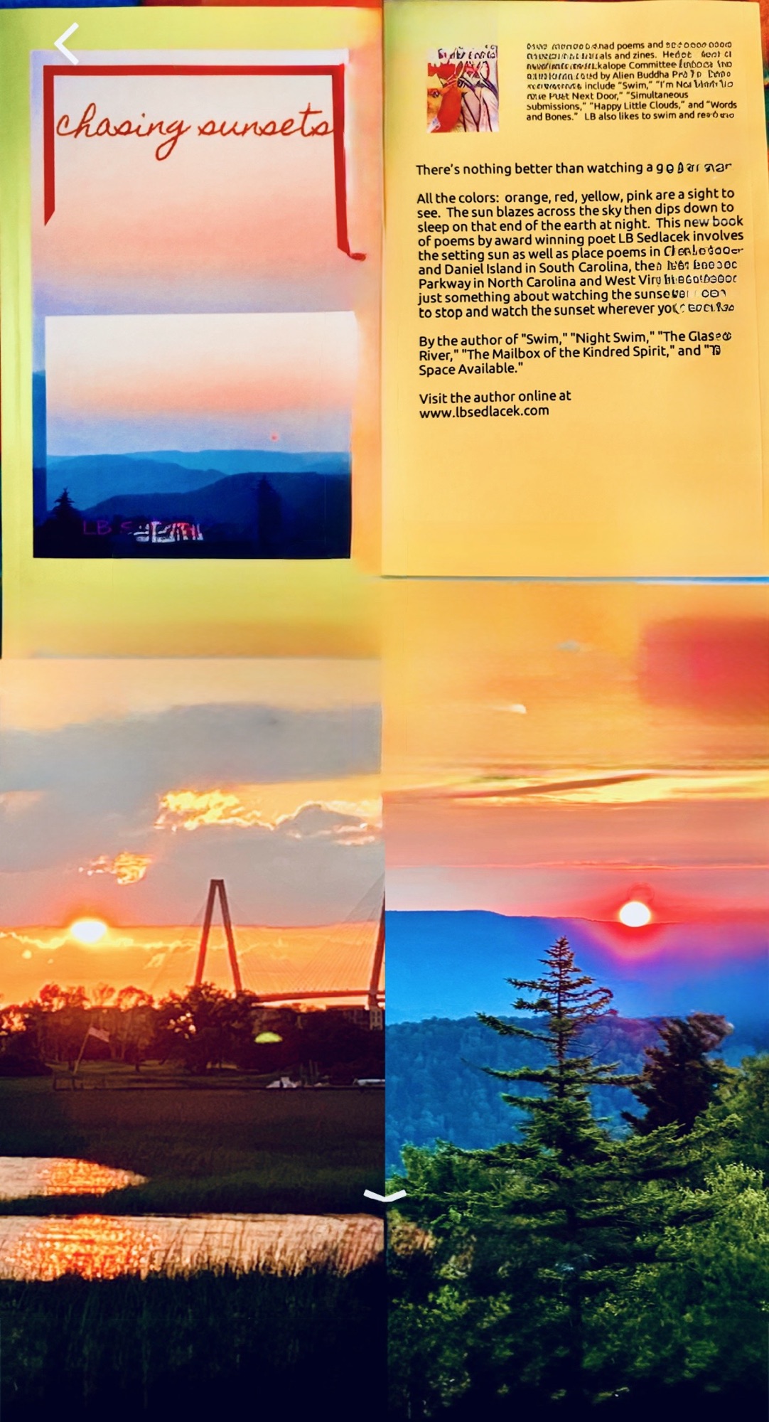 “Chasing Sunsets” at Tybrisa Books – LB Sedlacek